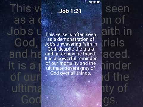 Daily Bible Verse | 91 | Job 1:21