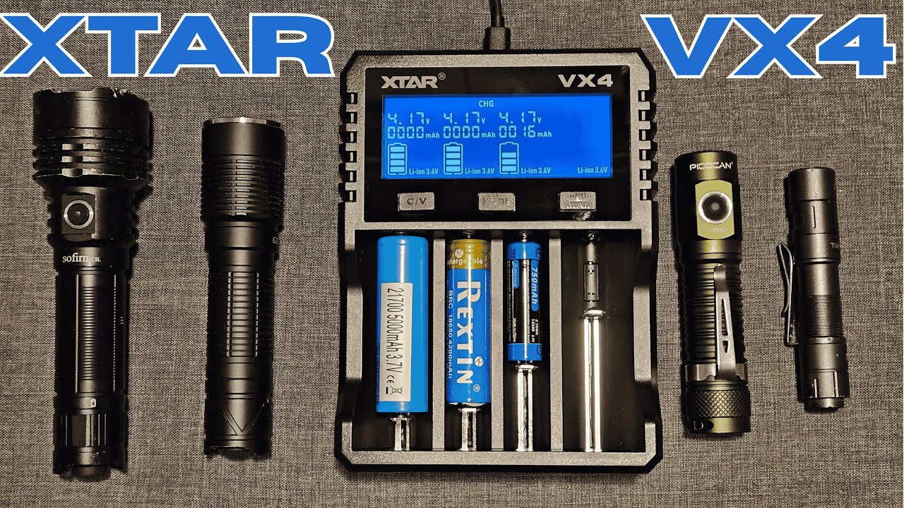 XTAR VX4 All In One Battery Charger - Chargers - BudgetLightForum.com