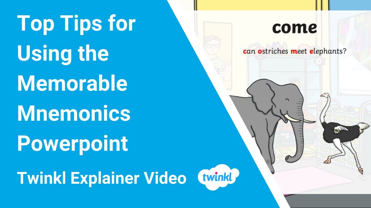 Top Tips for Using the Memorable Mnemonics Powerpoint