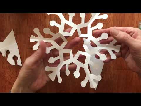 Cut paper snowflake, Advanced