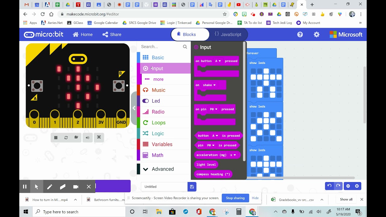 Animations in Microbit