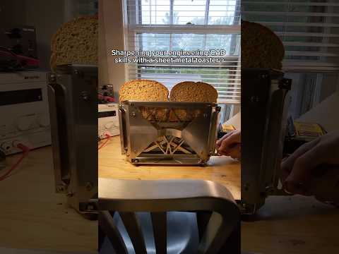 When you sharpen your engineering/cad skills with a #sheetmetal Toaster. #engineeringlife