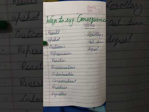 consequence synonyms words ( with meaning