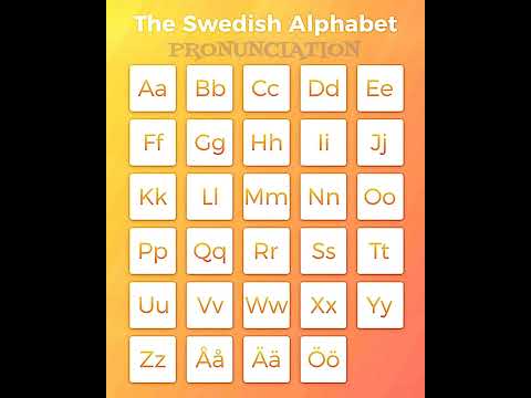 Swedish Alphabet #shorts #pronunciation #swedish #sweden #language #education #trending #education