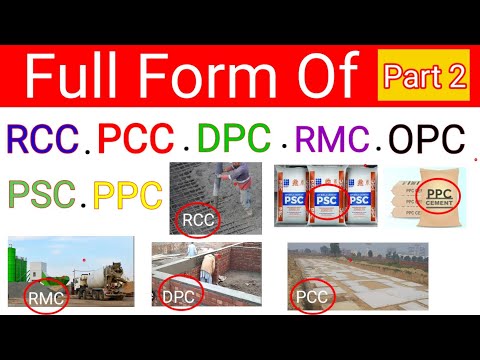 FULL FORM OF  RCC. PCC. DPC. RMC. OPC. PPC. PSC  [ PART 2 ]  🏠🌉🛣️