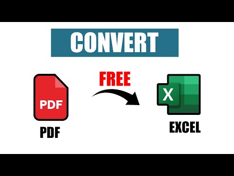 How to CONVERT PDF TO EXCEL | (FREE TOOL) Simply pdf to excel! - FULL GUIDE!