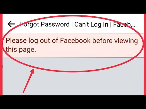 Facebook Fix Please log out of Facebook before viewing this page. Password Problem Solve