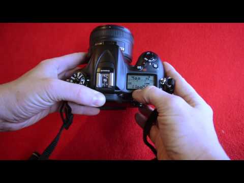 Changing ISO settings on Nikon D7200