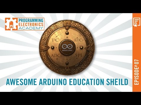 An Easy Way to Learn I2C, SPI, RTC, ADCs and More with this Awesome Arduino Education Shield