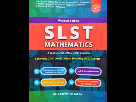 SLST MATHEMATICS II BANSHIDHAR SAHOO II PROBABILITY AND STATISTICS: QUESTION 1-20