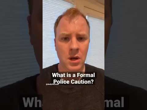 What is a FORMAL POLICE CAUTION? #crime