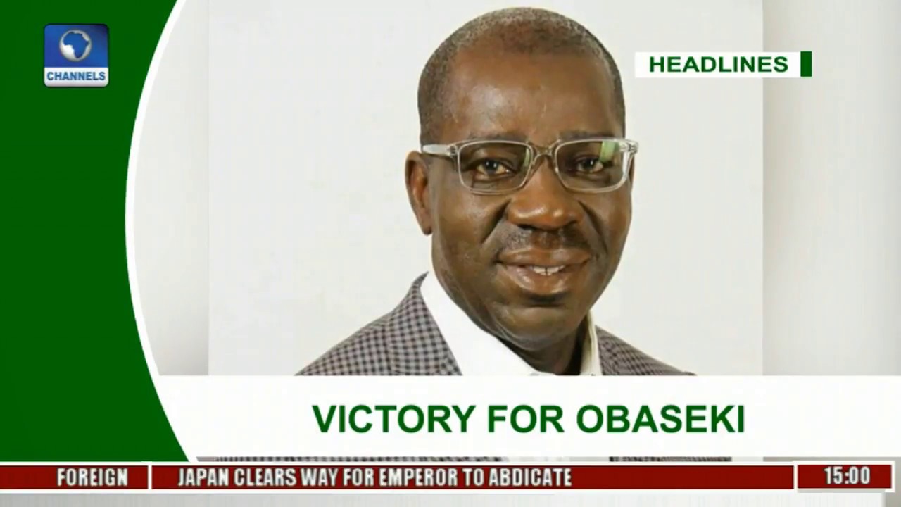 News Across Nigeria: Court Upholds Election Of Godwin Obaseki As Edo State Governor