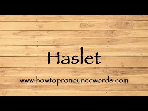 How To Pronounce Haslet ? How To say Haslet New Video
