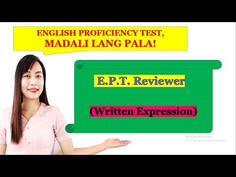 E.P.T. Reviewer (Written Expression)