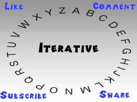 How to Say or Pronounce Iterative