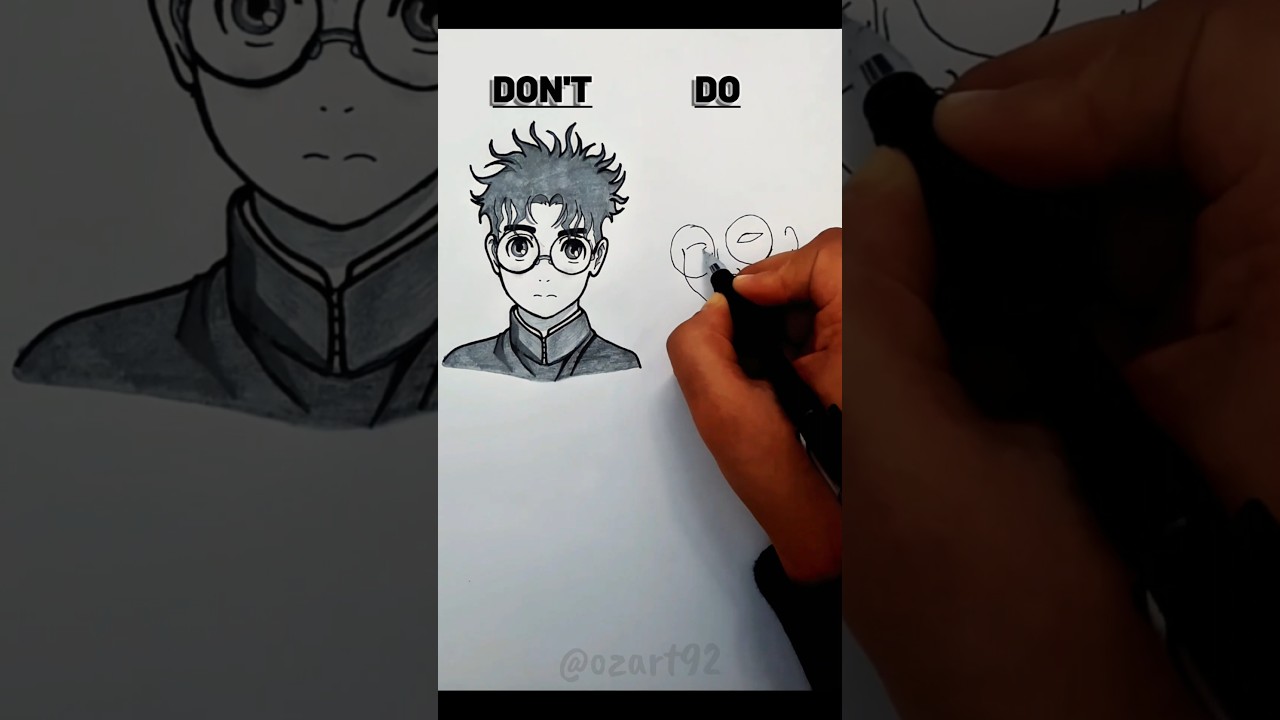 How to Draw Okarun | Dandadan #drawing #anime #gigachad #sigma