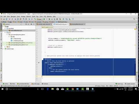 WebView example in android