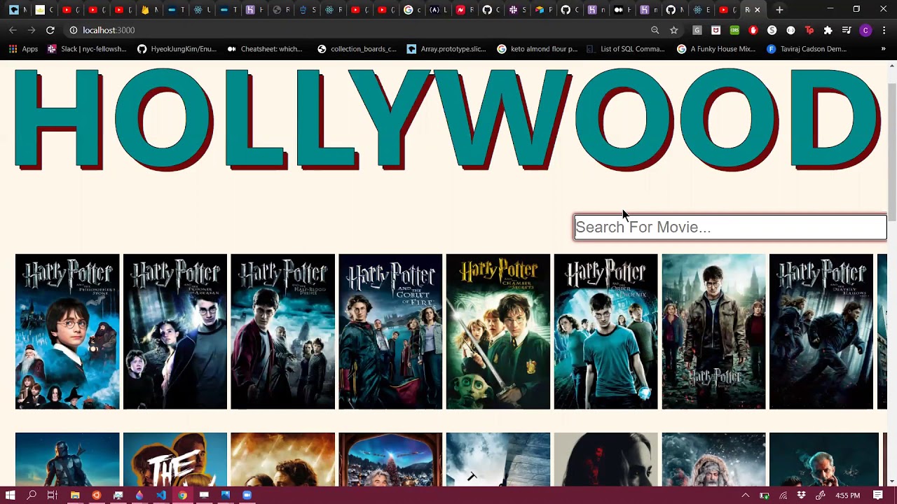 Movie DB using The Movie DB API