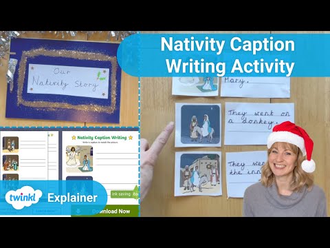Nativity Caption Writing Activity