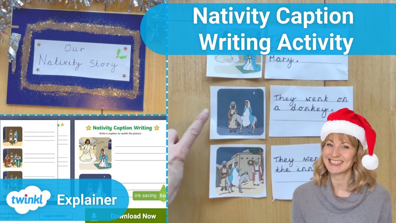 Nativity Caption Writing Activity