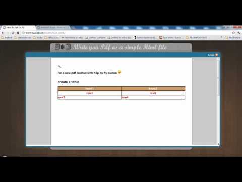 Html to Pdf on the fly (stand-alone version).mp4