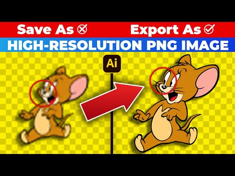 How to Save HIGH-RESOLUTION PNG Images in Illustrator