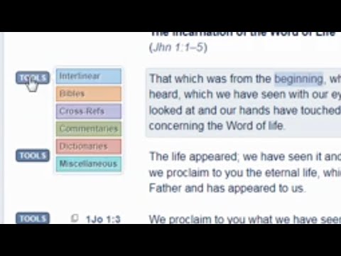 Blue Letter Bible (vs Bible Hub)— intro to the interlinear