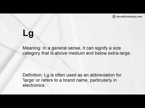 Lg Meaning