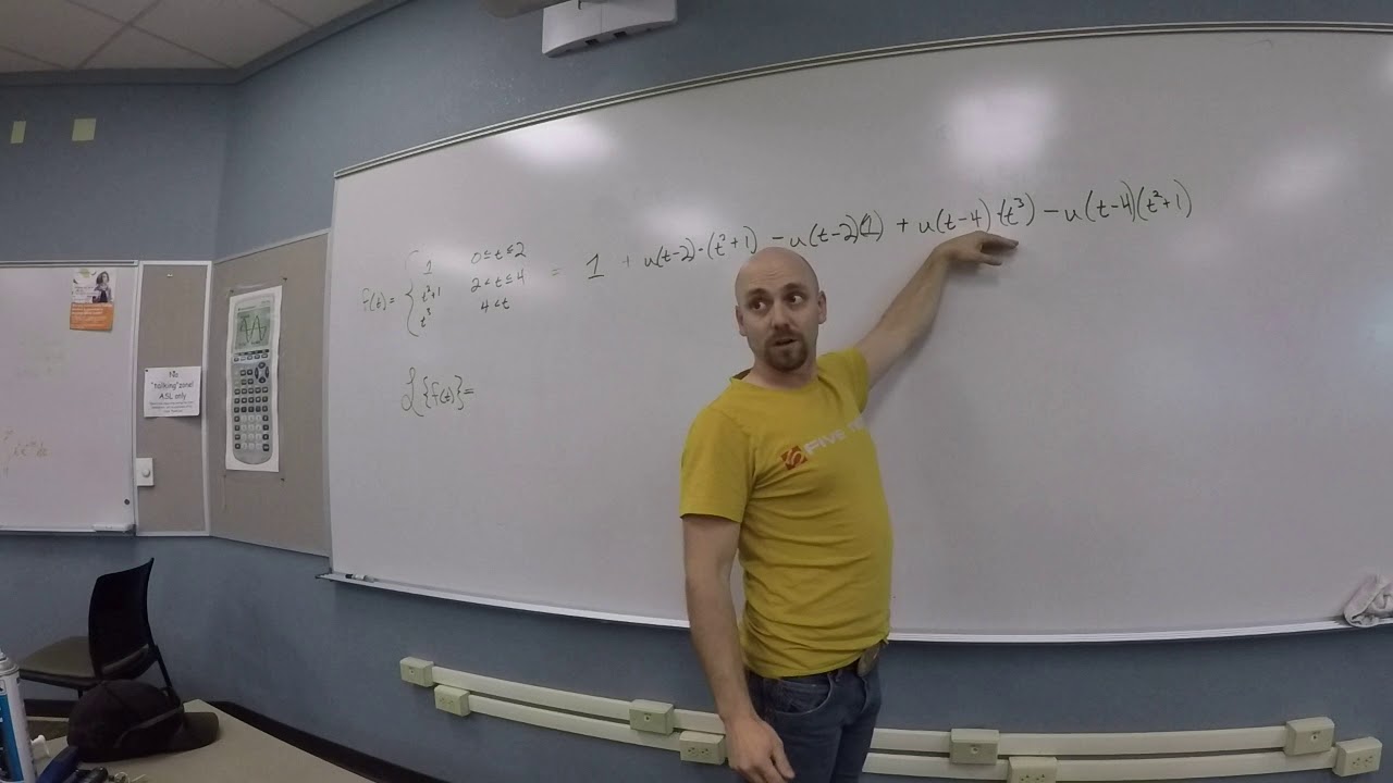 Piecewise Function Rewritten with Unit Steps