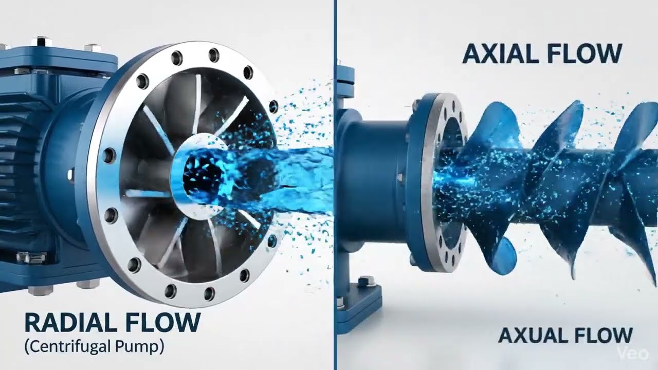 Radial Flow Centrifugal Pump & Axial Flow Centrifugal Pump Explained 