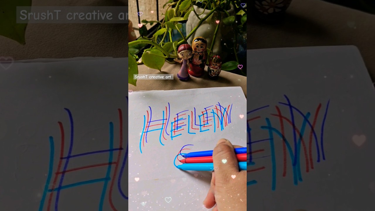 Name Request: Helen❣️ #shorts  #youtubeshorts #tiktok #nameart #creative #fun #flower