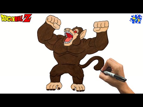 Goku Great Ape Drawing || How to Draw Goku Great Ape Step by Step || Dragon Ball Z