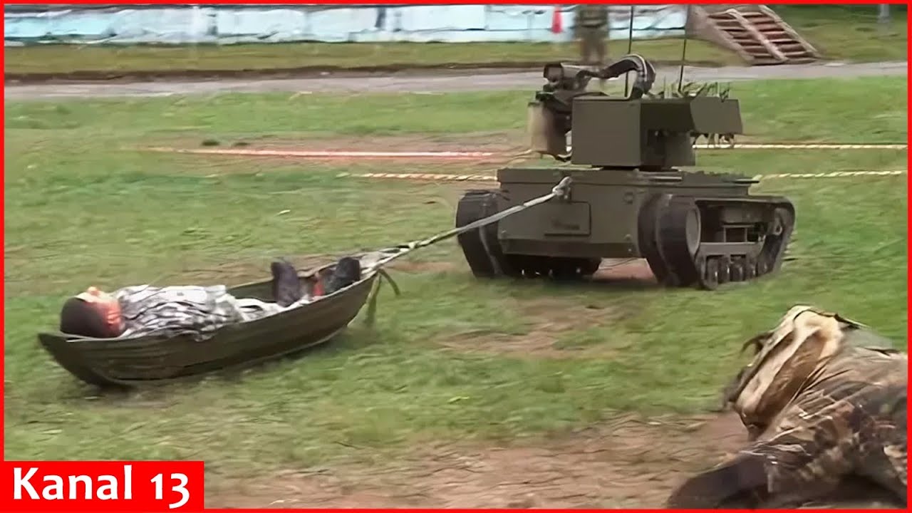 Russia sends robots in Ukraine to transport wounded soldiers