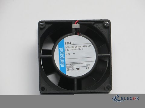 8394H 24V DC 254mA 6.0w Cooling Fan with socket connection