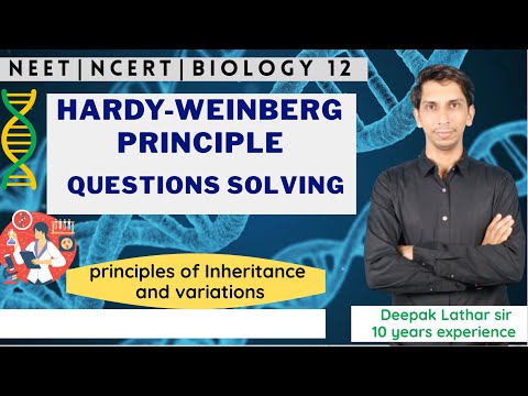 Hardy-Weinberg Principle| Concept & Questions Solving| Hardy-Weinberg Equilibrium| Allelic Frequency