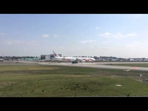 B-2006 Air China Boeing 777-39L(ER) - Departing KPAE