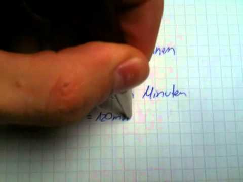 Umrechnen von Einheiten (Stunden in Minuten)