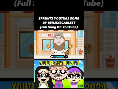Sprunki YouTuber Song Animated Music Video 🎶 (YouTube Rewind 2024)