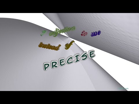 precise - 12 adjectives with the meaning of precise (sentence examples)
