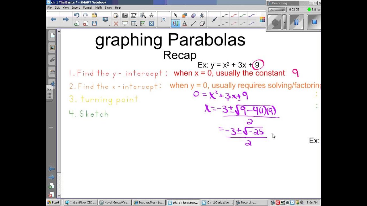 PC 1 6 Graphing with imaginary roots