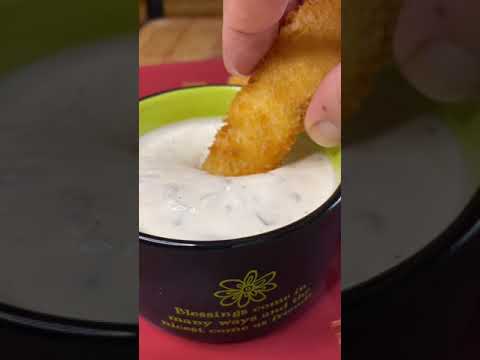Extra Crispy Fish Sticks with Simple Homemade Tartar Sauce