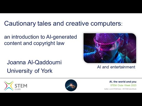Cautionary Tales and Creative Computers: AI-generated content and copyright law. Joanna Al-Qaddoumi.