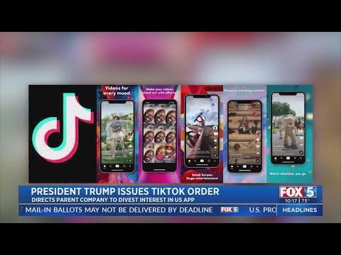 Trump Issues Chinese Owner Of TikTok To Sell US Assets