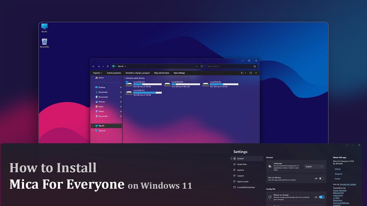 How to Install Mica For Everyone on Windows 11