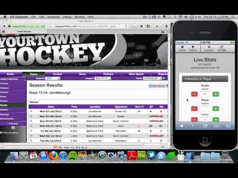 LeagueAthletics.com - Mobile Sites: Live Stat Tracking