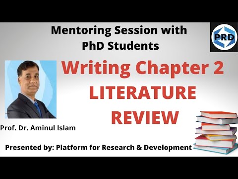 WRITING CHAPTER 2: LITERATURE REVIEW
