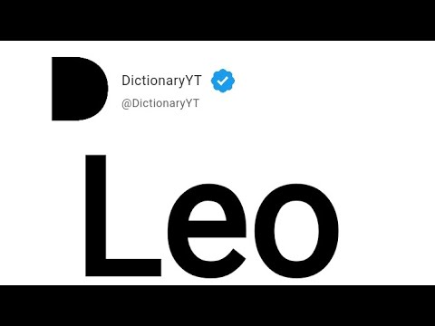 Leo Meaning in English
