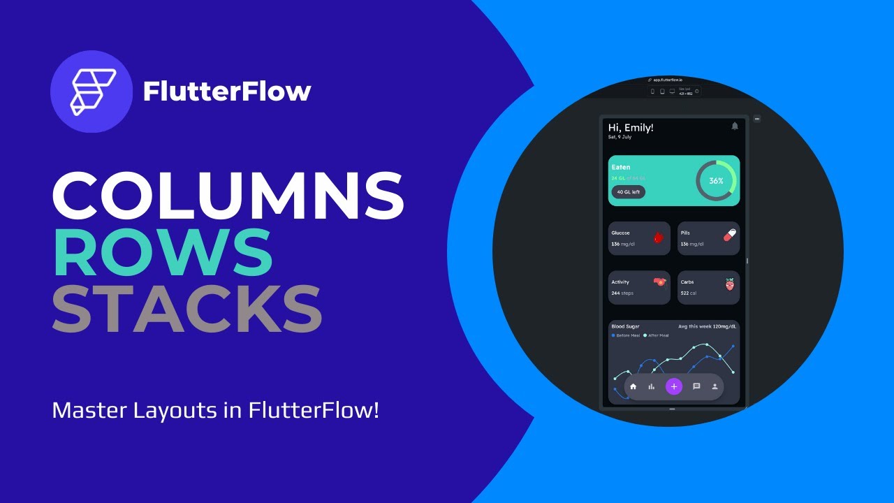 Master the Layout System in FlutterFlow: Rows, Columns, & Stacks Explained!