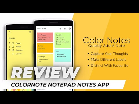 ColorNote Notepad Notes app review | How to use ColorNote Notepad App