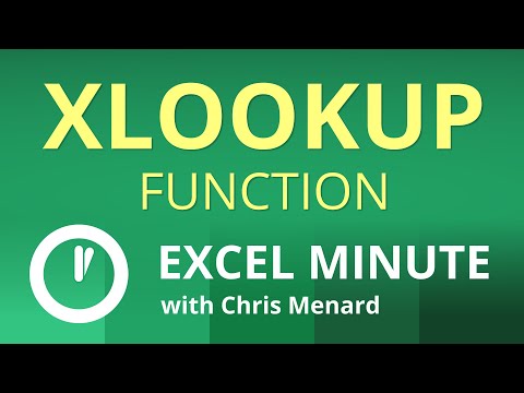 XLOOKUP Function | Excel One Minute Functions Explained
